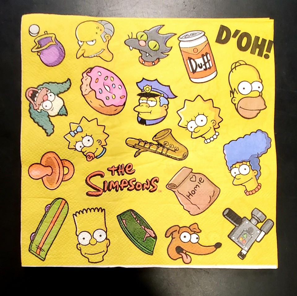 SIMPSONS GIFT CAKE TOPPER CUPCAKE BALLOON BANNER SUPPLIES idea table ...