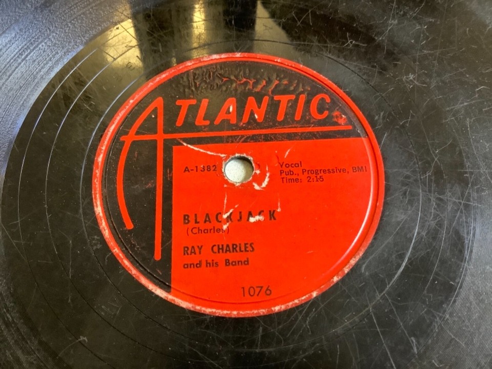 R&B ROCKER 78 Ray Charles blackjack / greenbacks g+ Vg- plays thru ...