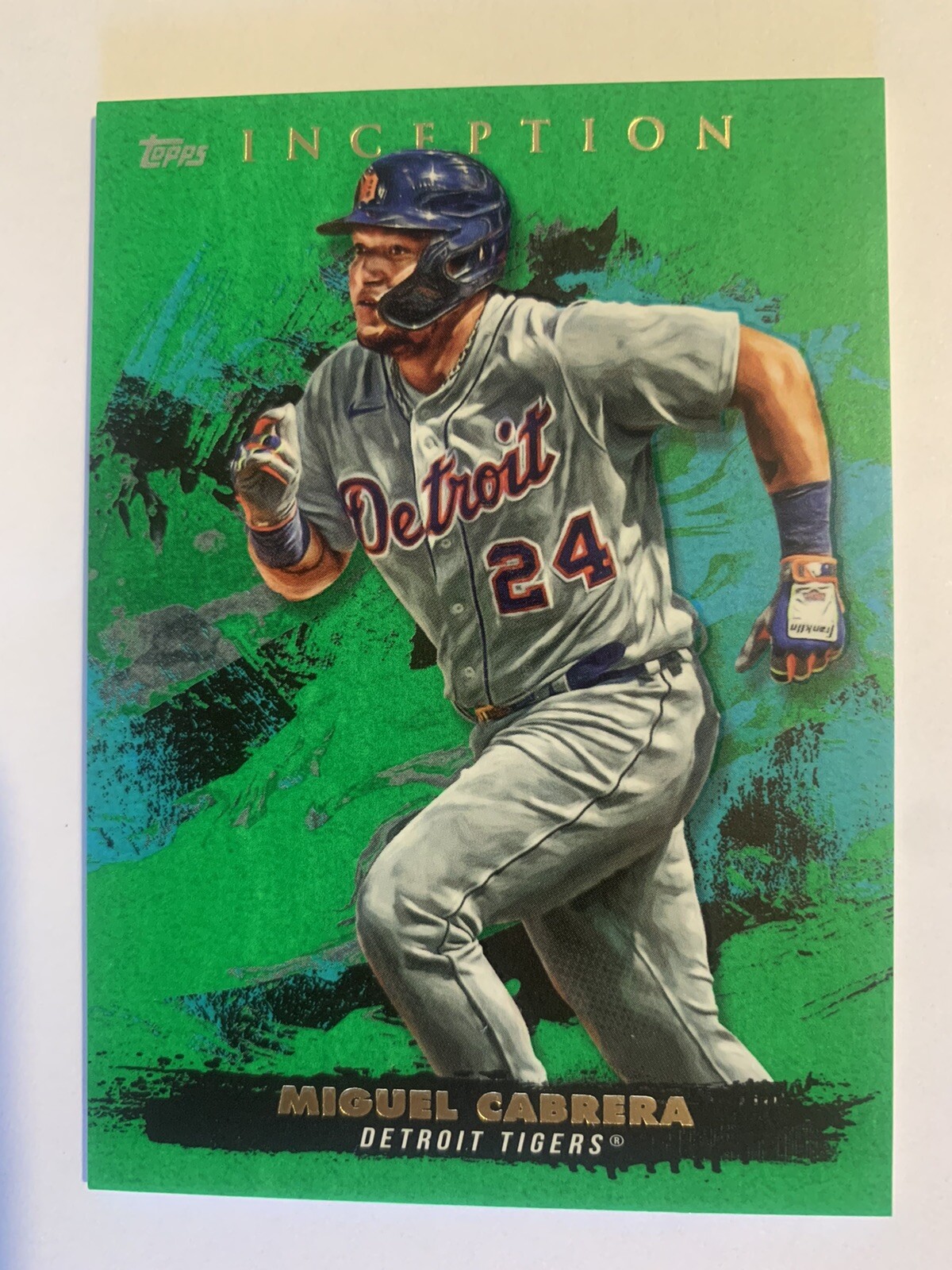2021 Topps Inception Baseball Miguel Cabrera Detroit Tigers Green | eBay
