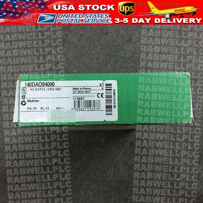New in Box Schneider 140DAO84000 Discrete Output Module Fast Ship | eBay
