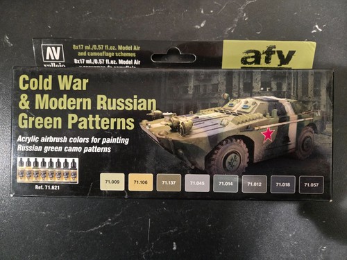 Cold War & Modern Russian Green Patterns Acrylic Paint Set - AFV ...