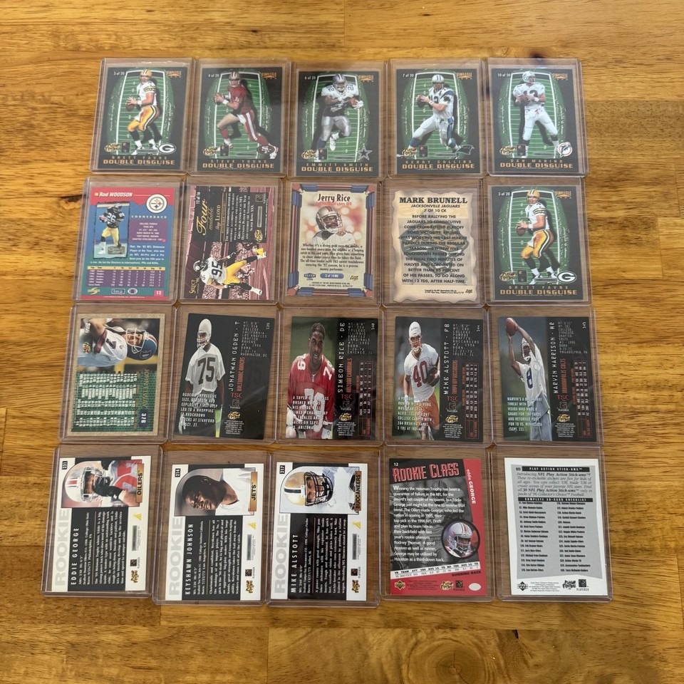 Lot of 150 Football Cards Mid-Late 90s Inserts Parallels RC HOF NFL ...
