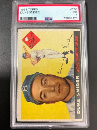 1955 Topps - High # Duke Snider #210 for sale online | eBay