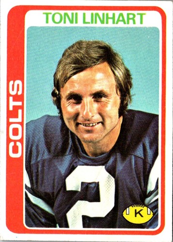 1978 Topps Toni Linhart #355 Baltimore Colts Football Card | eBay