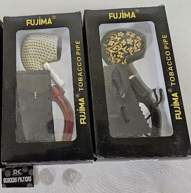 FUJIMA ( One Pipe ) Tobacco Smoking Pipe with Pouch + 5 screens Free | eBay