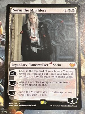 1x Sorin the Mirthless Innistrad: Crimson Vow LP MTG Magic the ...