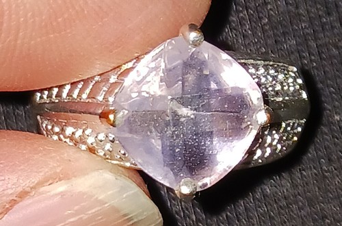 Pink Kunzite Ribg Silver 925 Size 6 | eBay