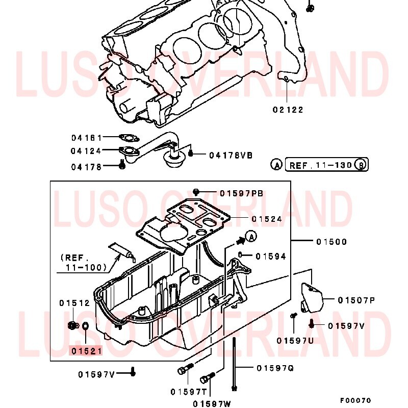 2000-2006 MONTERO Gen 2 3, SPORT Engine Oil Drain Plug Crush Washer ...