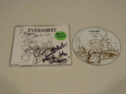Evermore It's Too Late CD single [Autographed by band] | eBay