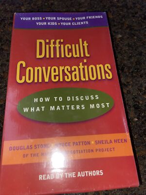 Difficult Conversations SEALED Audiobook CASSETTES DOUGLAS STONE BRUCE ...