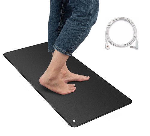 Grounding Mat for Sleep with 15Ft Grounding Cord Foot Mat Computer Mat ...