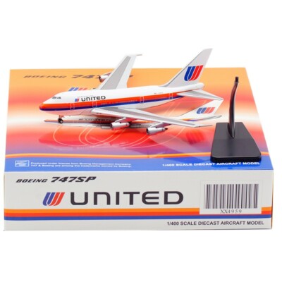 1:400 JC Wings United Airlines Boeing B747SP Diecast Models N140UA JET ...