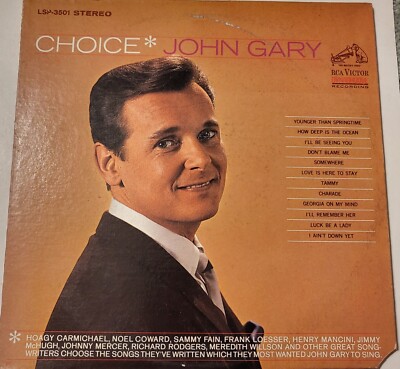 John Gary Choice 1966 RCA Victor LSP-3501 Jazz, Pop VG+ | eBay