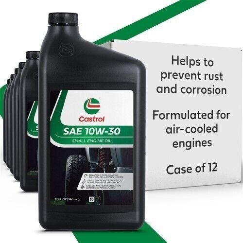Castrol 215308 SAE 10W-30 Small Engine Oil For 4-Cycle Engines – Case ...