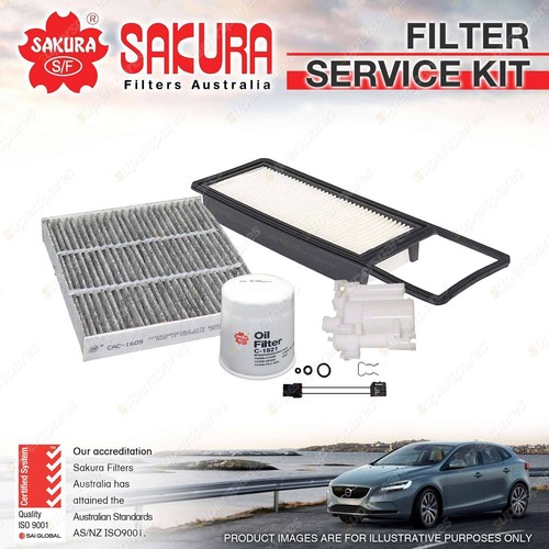 Sakura Oil Air Fuel Cabin Filter Kit for Honda Jazz GD L13A1 L15A1 4Cyl ...