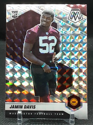 JAMIN DAVIS 2021 MOSAIC SILVER MOSAIC ROOKIE COMMANDERS KENTUCKY ...