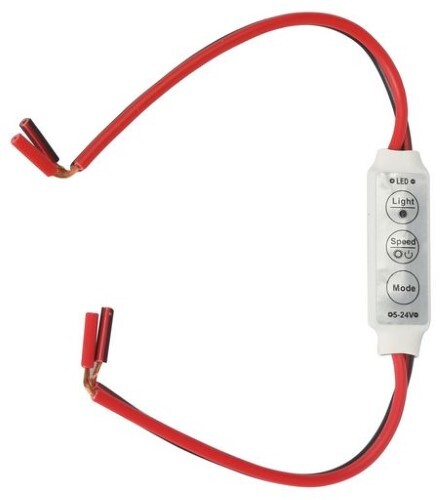 Inline LED Strip Light Controller Low Voltage With Brightness Flash ...
