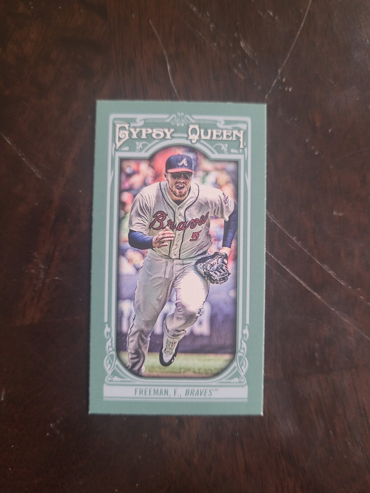 2013 Topps Gypsy Queen Freddie Freeman #47 Mini Parallel SP Atlanta ...