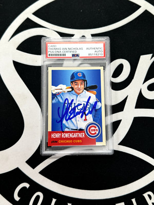 Henry Rowengartner Thomas Ian Nicholas Signed Custom Card PSA ...