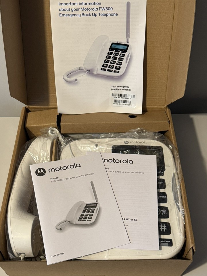 Motorola FW500 Big Button Home Phone with Emergency Back up Line ...