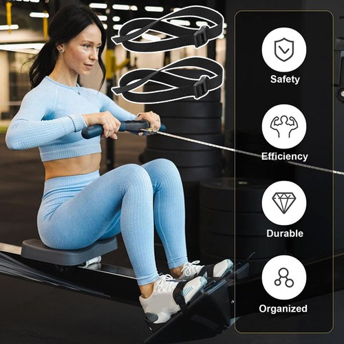 Rowing Machine Accessories Durable Foot Straps Adjustable Heavy Duty ...