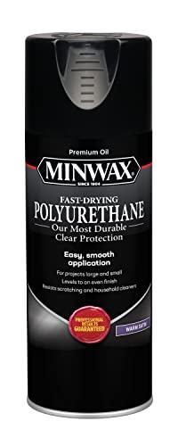 Minwax Fast Drying Polyurethane Spray, Protective Wood Finish, Clear ...