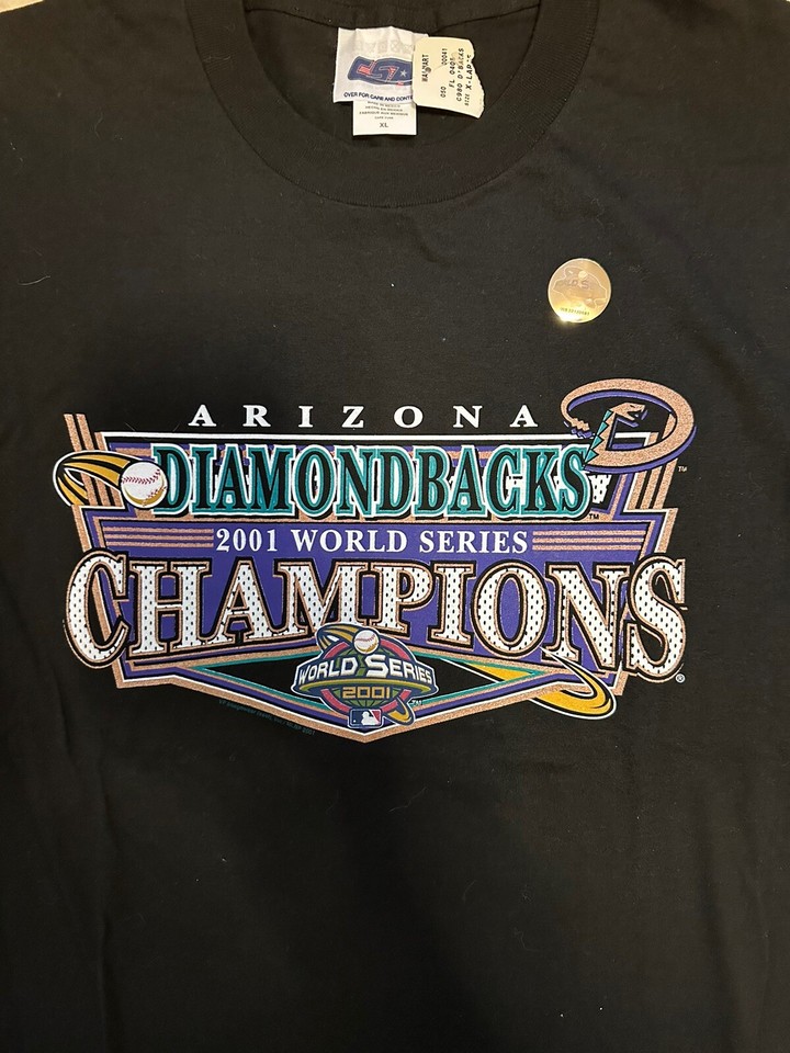 Arizona Diamondbacks 2001 World Series Champions Black Shirt XL (NEW ...