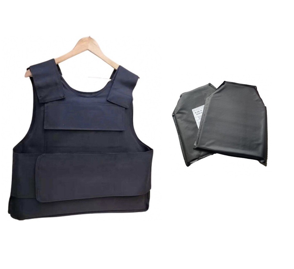 LEVEL lllA SOFT BALLISTIC BULLET PROOF VEST W/PANELS FITS L-XXL + FREE ...