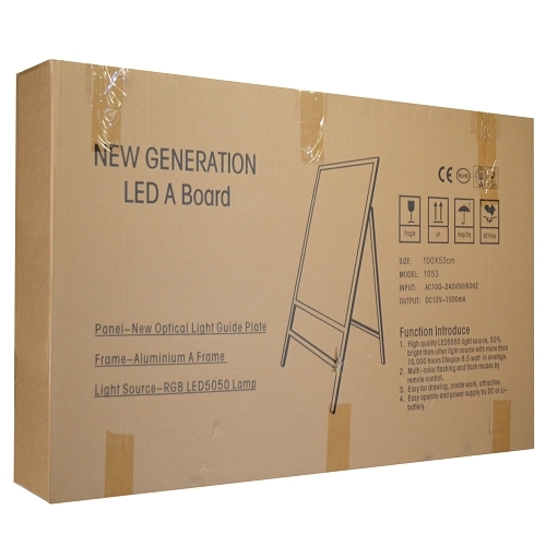 New Generation Multi-Colored LED Aluminium A Frame Display Board w ...