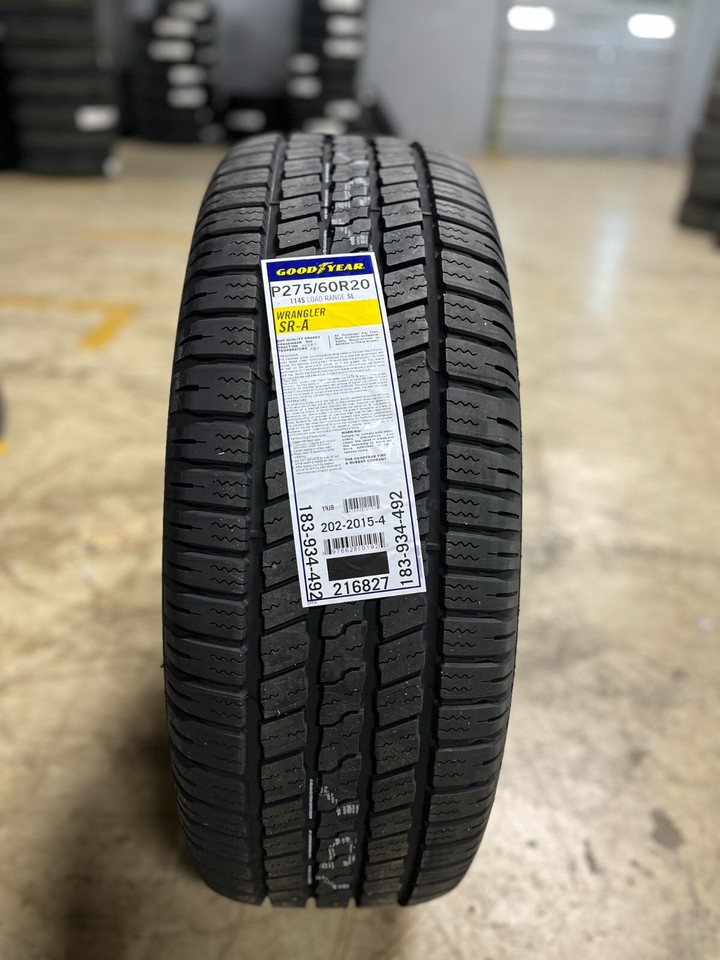 4 NEW 275/60r20 Goodyear Wrangler SR-A OWL Fits ( 2756020 275 60 20 ...