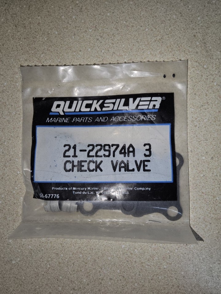 NEW MERCURY NLA CHECK VALVE 22974A3 | eBay