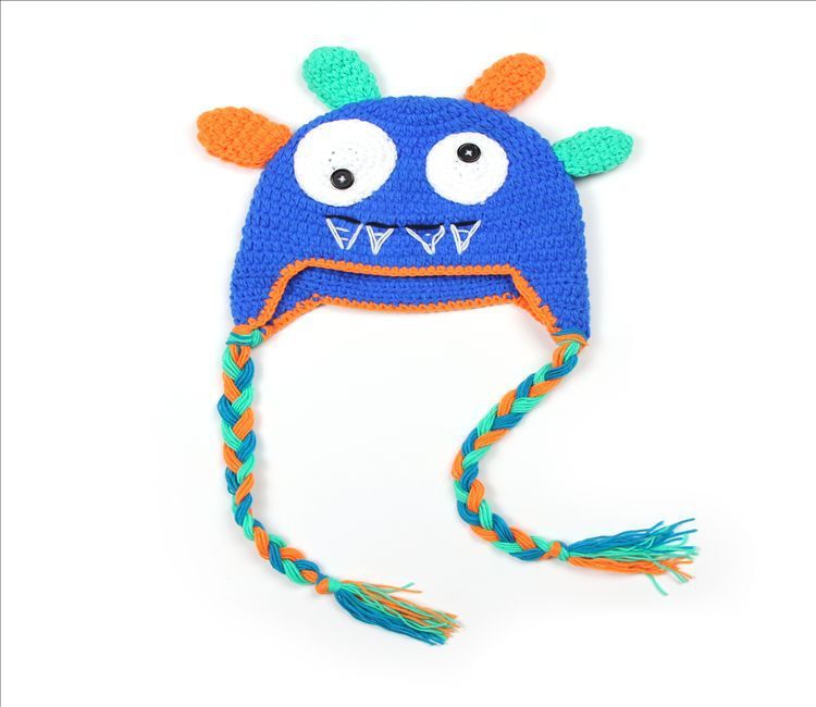 Newborn Monster Crochet Hat Pattern