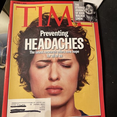 Time Magazine October 7, 2002 Preventing Headaches | eBay