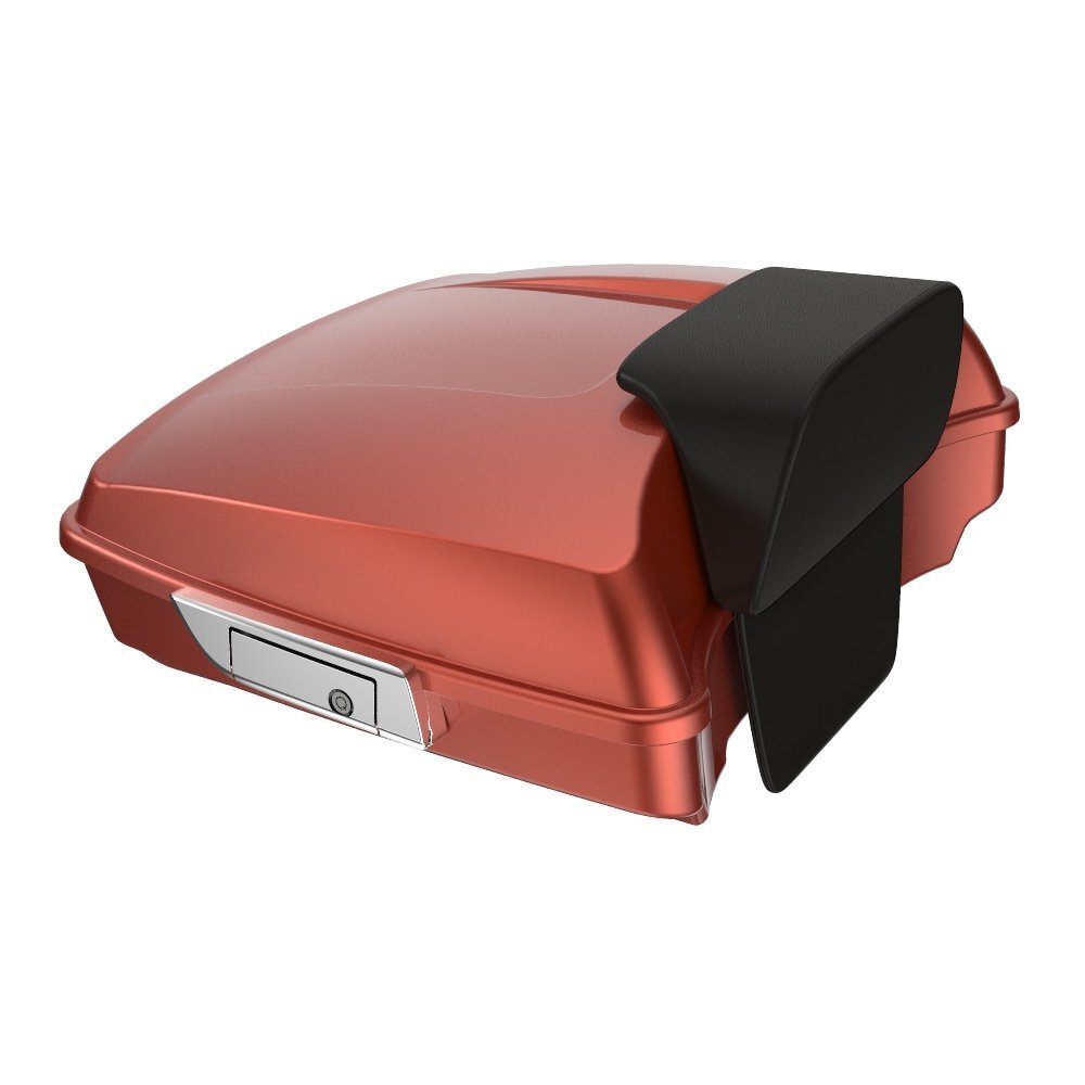 Sedona Orange Razor Tour Pack Pak Trunk Luggage For 97+ Harley Davidson ...