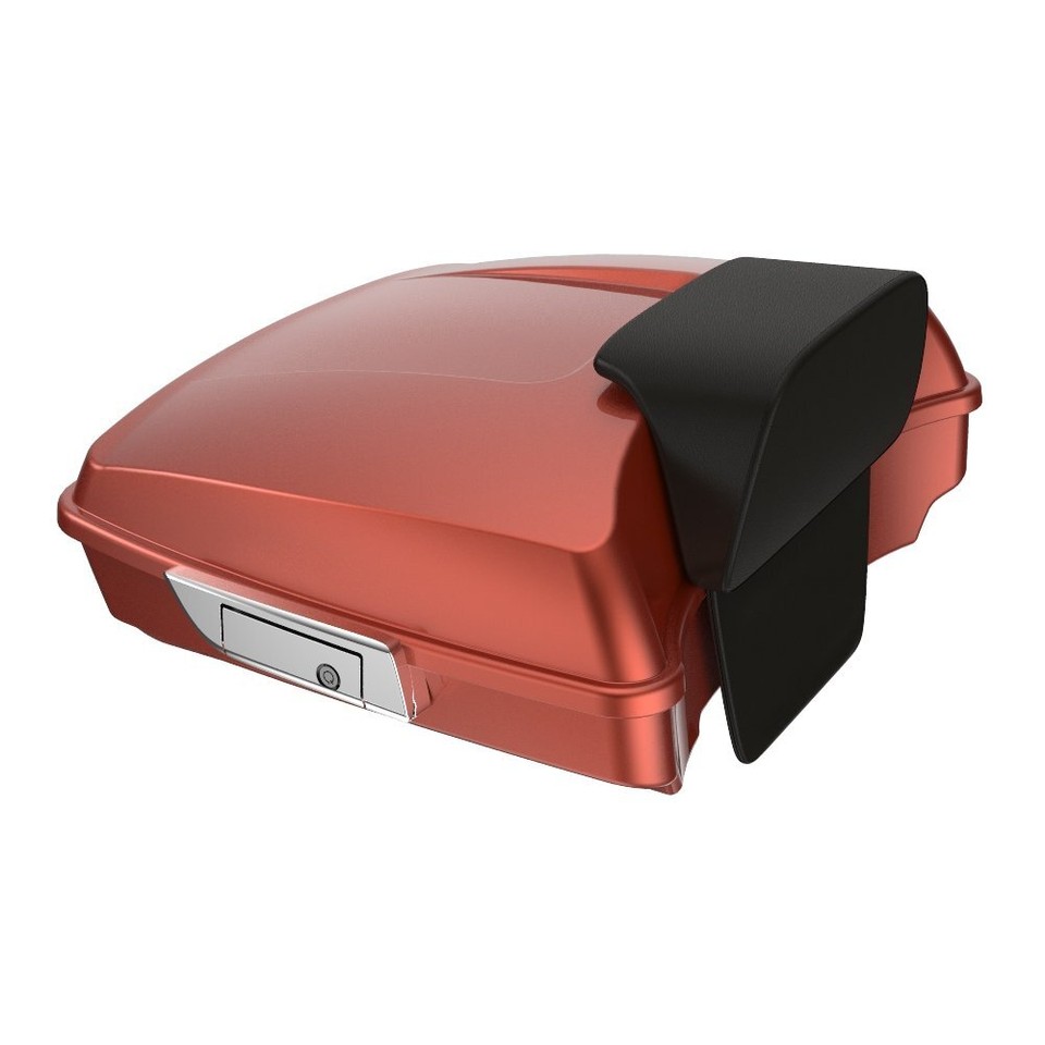 Sedona Orange Razor Tour Pack Pak Trunk Luggage For 97+ Harley Davidson ...