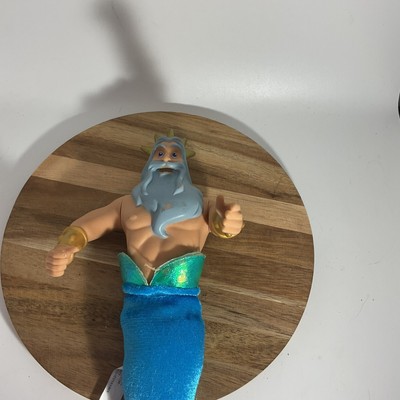 King Triton The Little Mermaid Disney Store Plush And Vinyl 12” Doll | eBay
