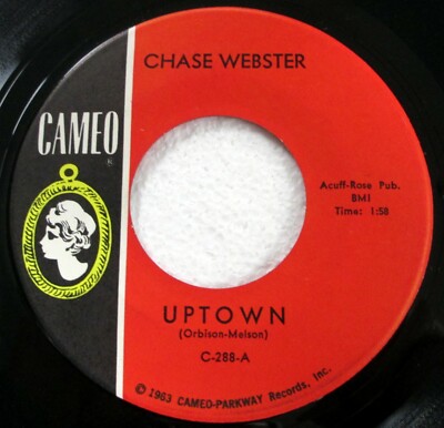 CHASE WEBSTER 45 Uptown/Where Are You NEAR MINT teen RARE STOCK COPY ...