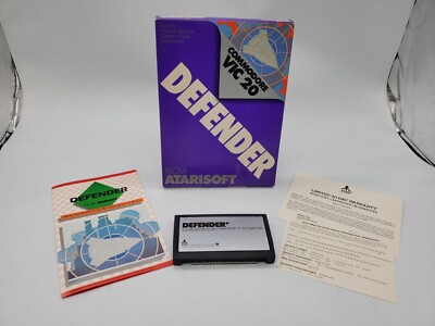 Defender (ATARISOFT, 1983, COMMODORE VIC-20) - RARE BIG BOX VARIANT 10. ...