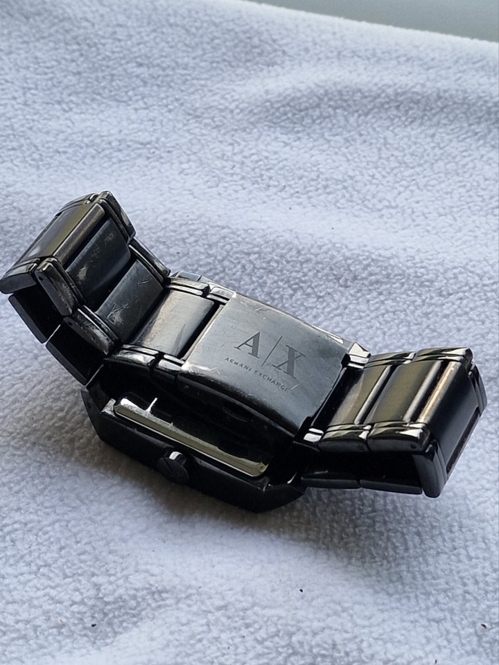 Armani Exchange Men's Oversized Square Quartz Watch (Black) AX2067 ...