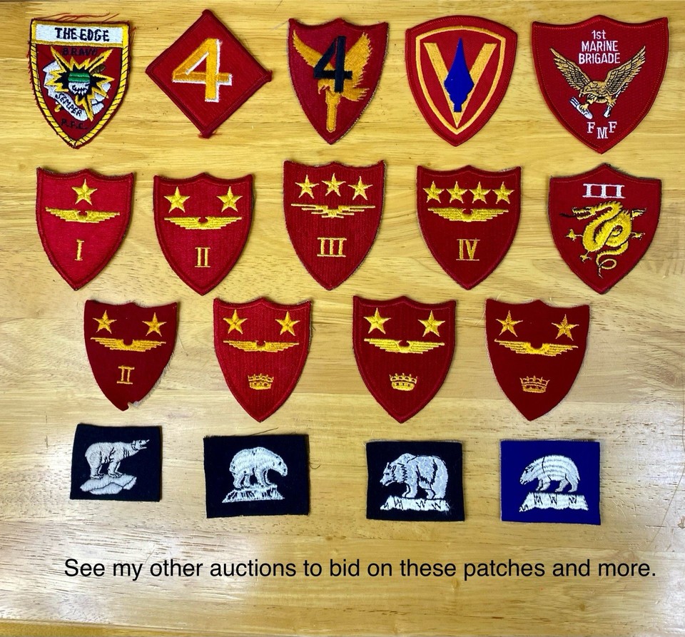 USMC WW2 FMF-PAC FLEET MARINE FORCE AMPHIBIOUS TRACTOR BATTALION PATCH ...