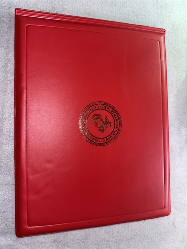 United States Marine Corps Red Award Presentation Binder Bi-Fold | eBay