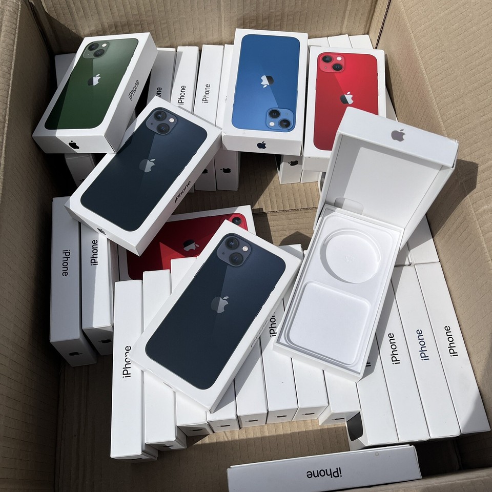 Qty x10 Original Apple iPhone 13 box only Bulk Wholesale Joblot Mixed ...