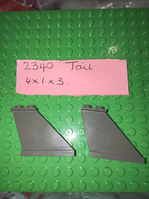 Lego 2340 Tail 4x1x3 Dk Grey | eBay UK