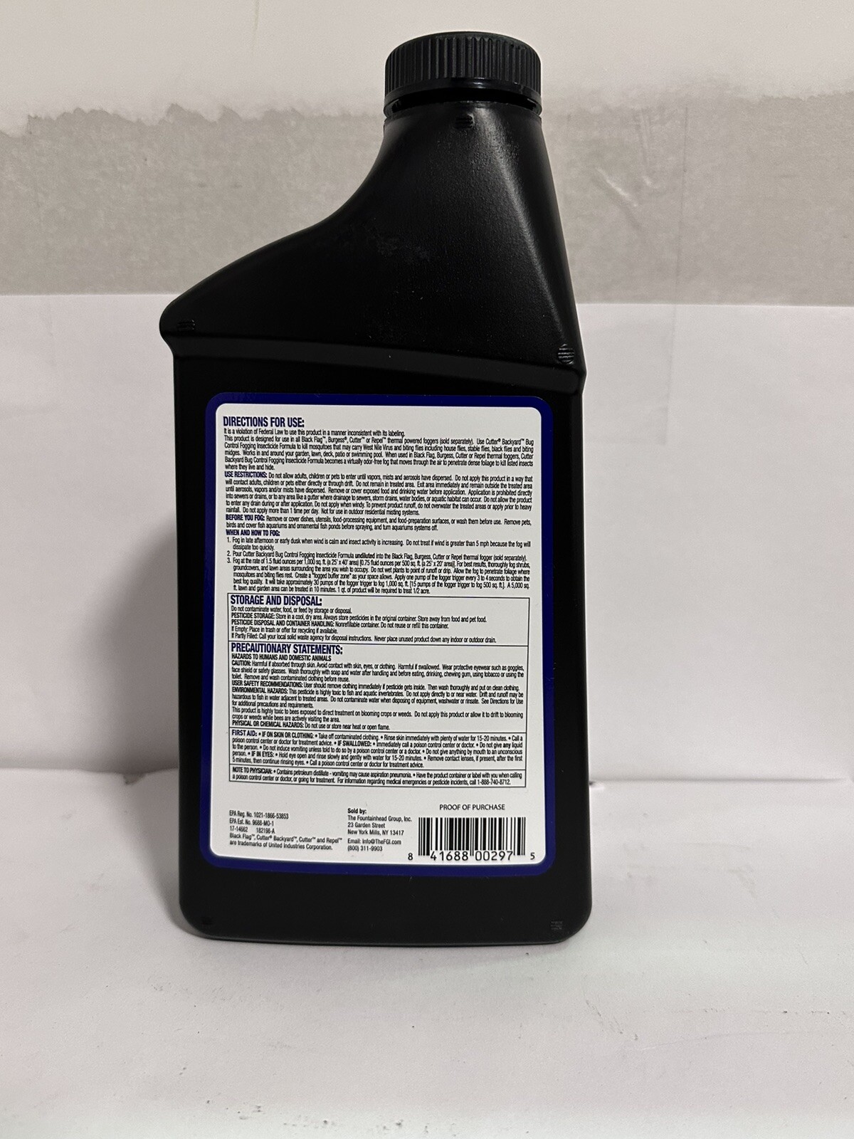 NEW Cutter 32 oz. Fogging Insecticide 841688002975| eBay