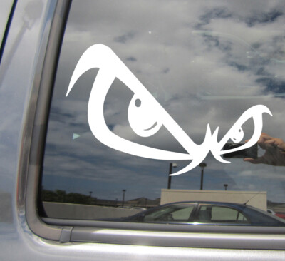 Angry Monster Evil Eyes - Car Laptop Bumper Window Vinyl Decal Sticker ...