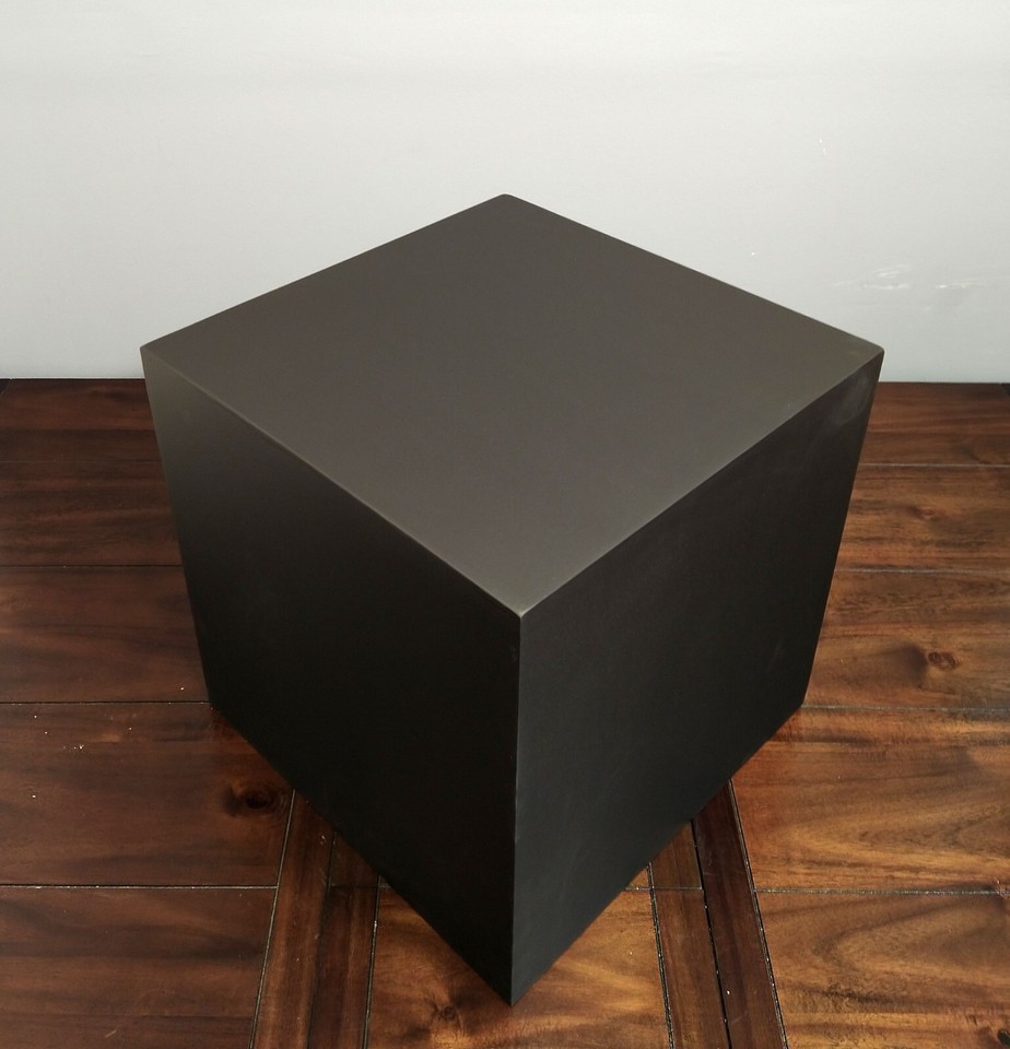 12" x 12" x 12" Black Display Posing Cube Pedestal Stand Riser Column ...