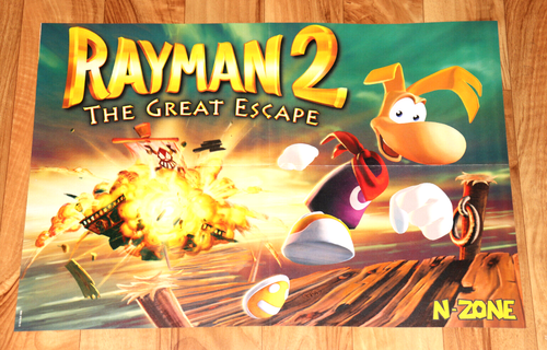 1999 Rayman 2 The Great Escape / Donkey Kong 64 Nintendo N64 Vintage ...