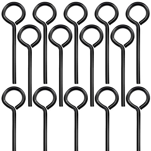 15pcs 1/8 Standard Hex Dogging Key With Full Loop black metal Wrench ...