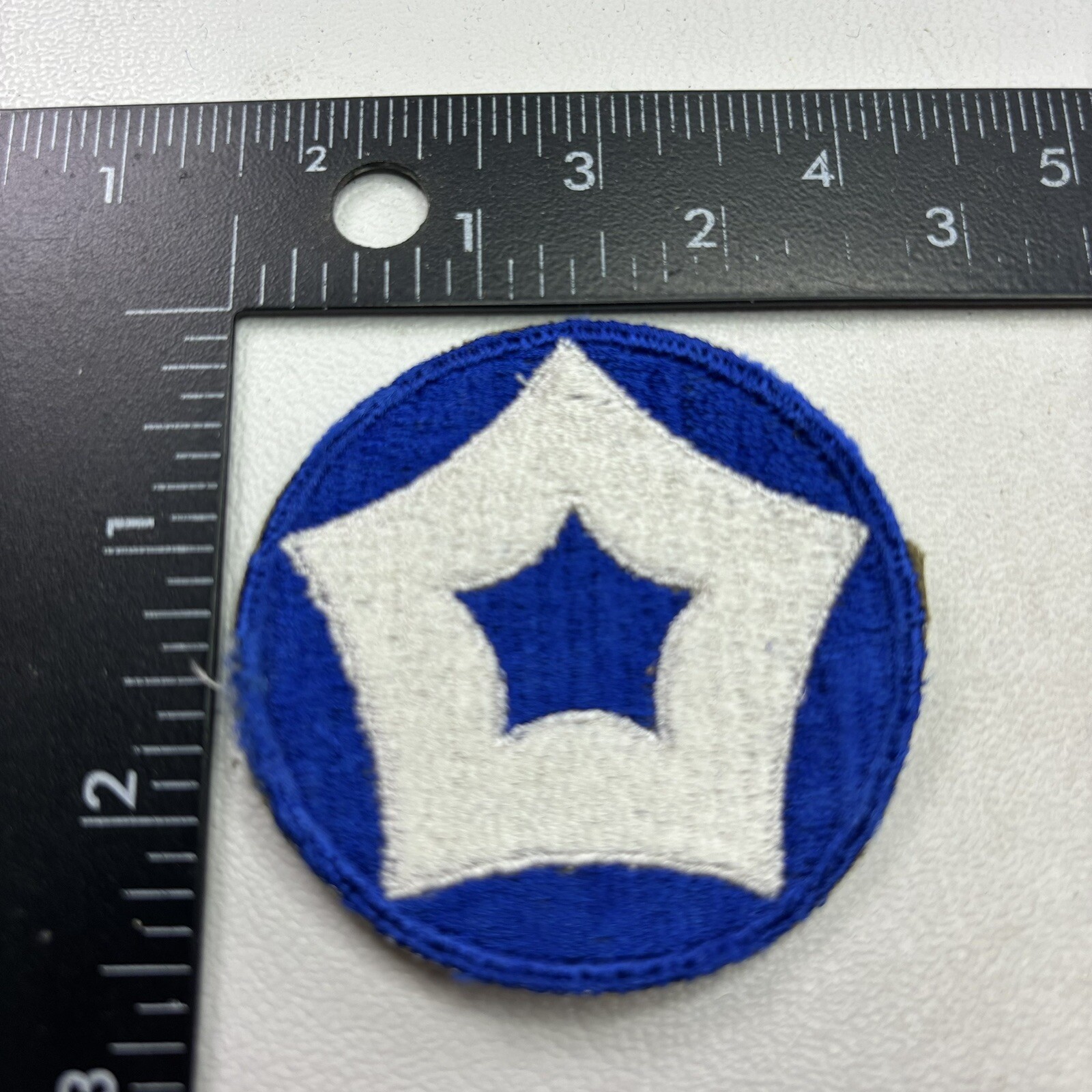 Vintage Blue & White Military Patch 5th SERVICE COMMAND United States ...