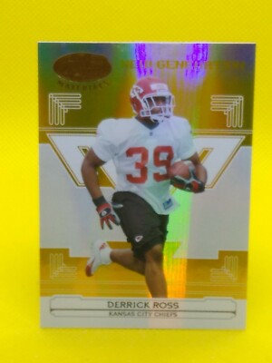 Derrick Ross 2006 Certified MIRROR GOLD ROOKIE #171 Tarleton St. KC ...